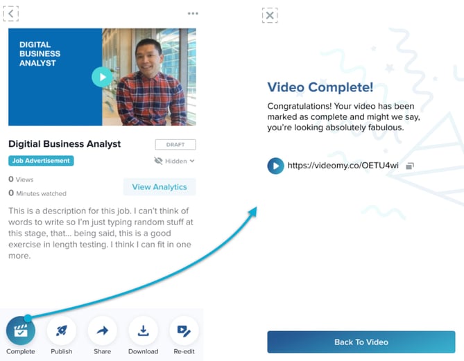 How to Publish Your Video in the App